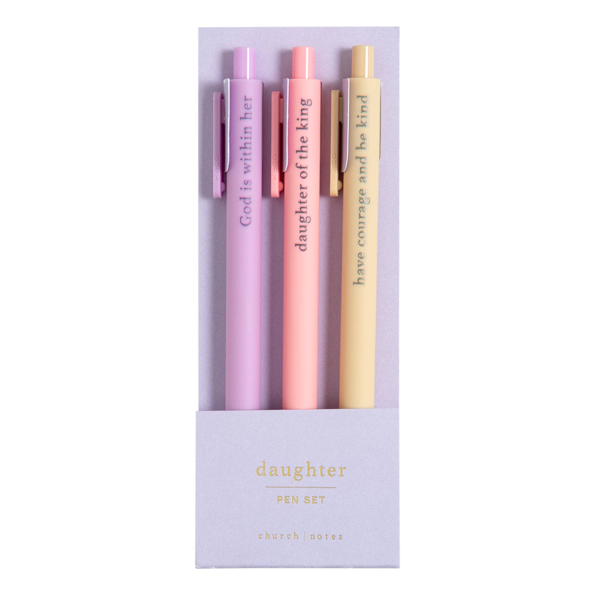 Daughter Pen Set — Faith, Strength & Grace – Humbled Faith